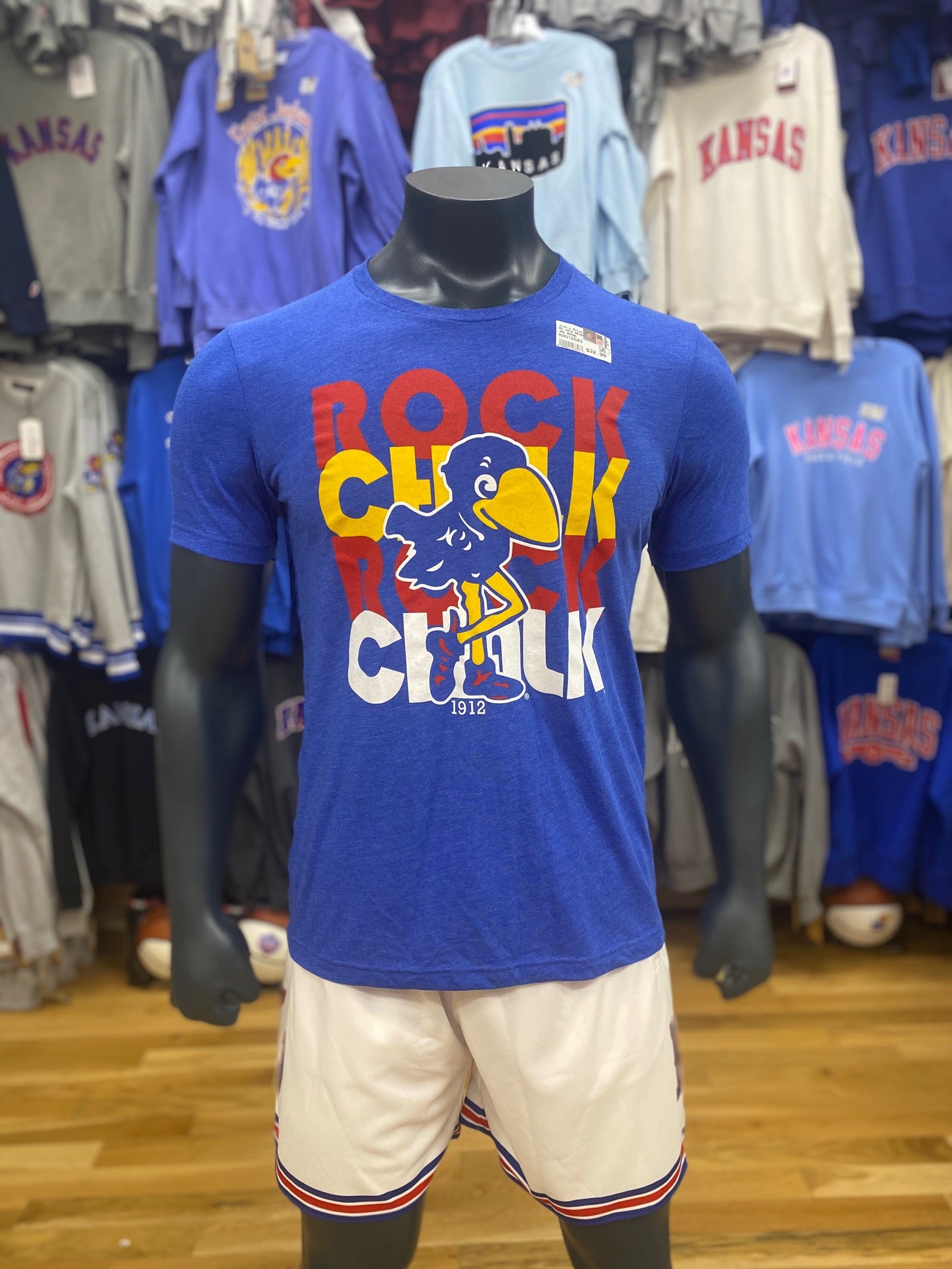 Kansas Jayhawks Rock Chalk 1912 Retro T-Shirt – Jocks Nitch