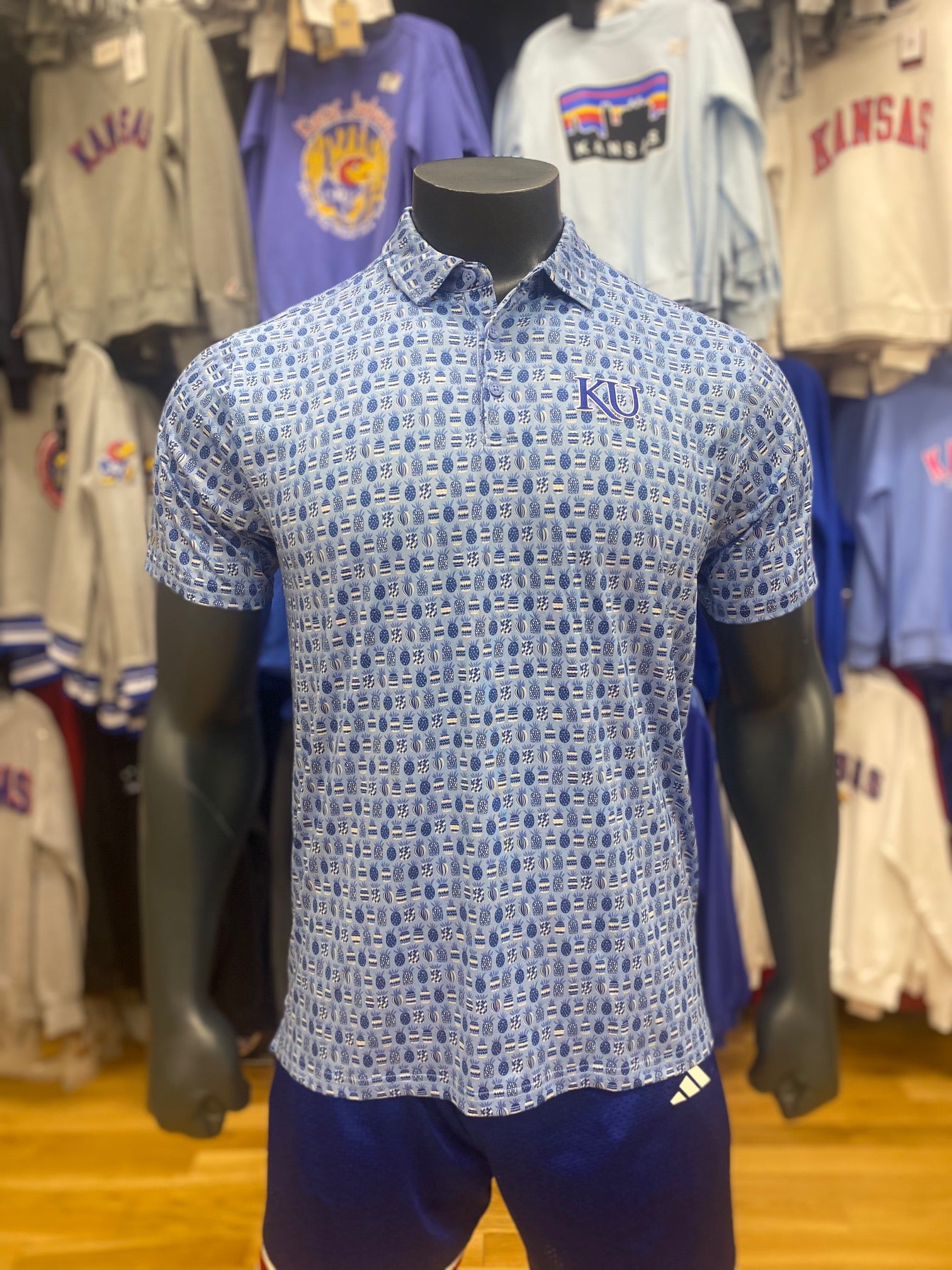 Kansas Jayhawks KU Crowns Embroidered Polo – Jocks Nitch