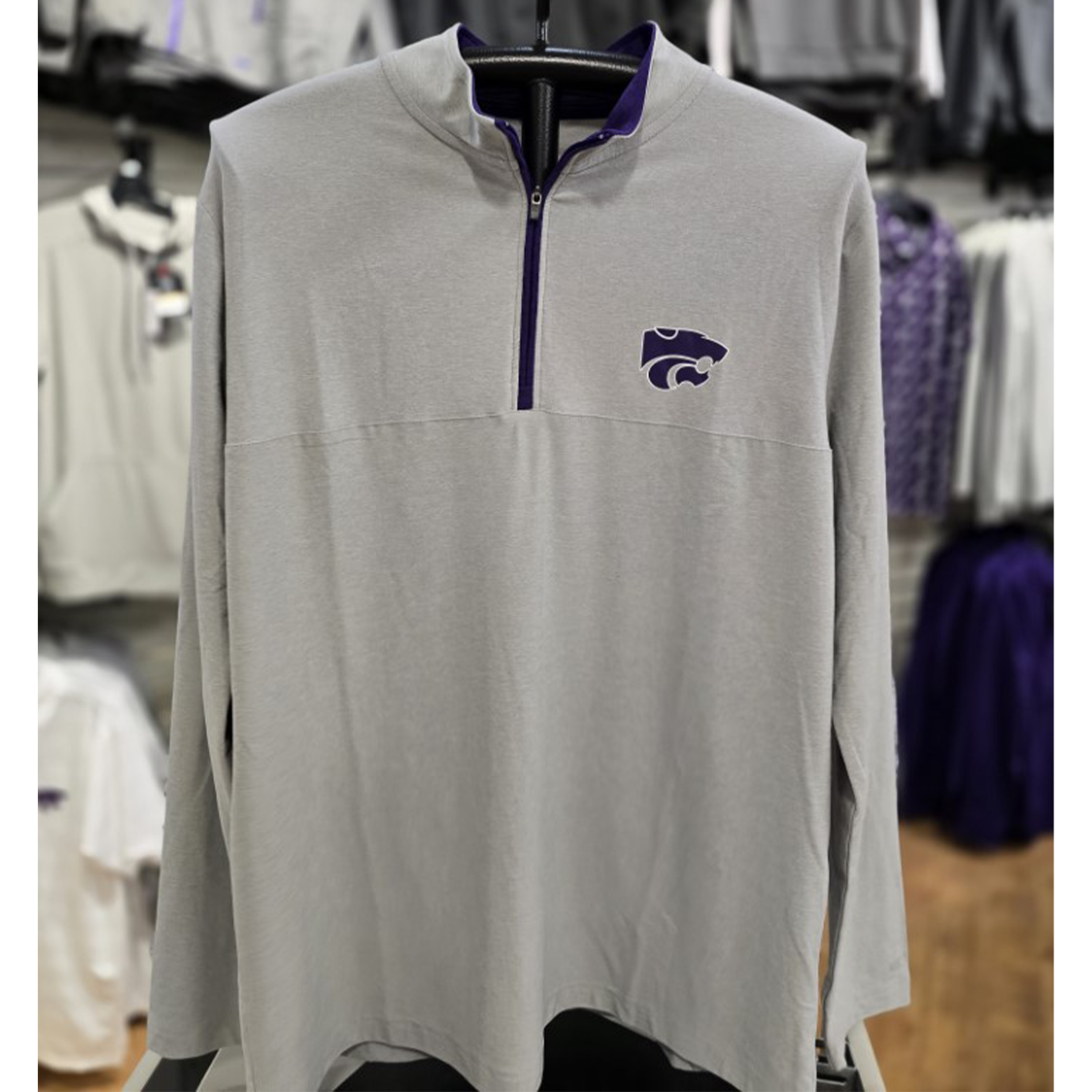KSU Men's Atomic 1/4 Zip- Grey – Jocks Nitch