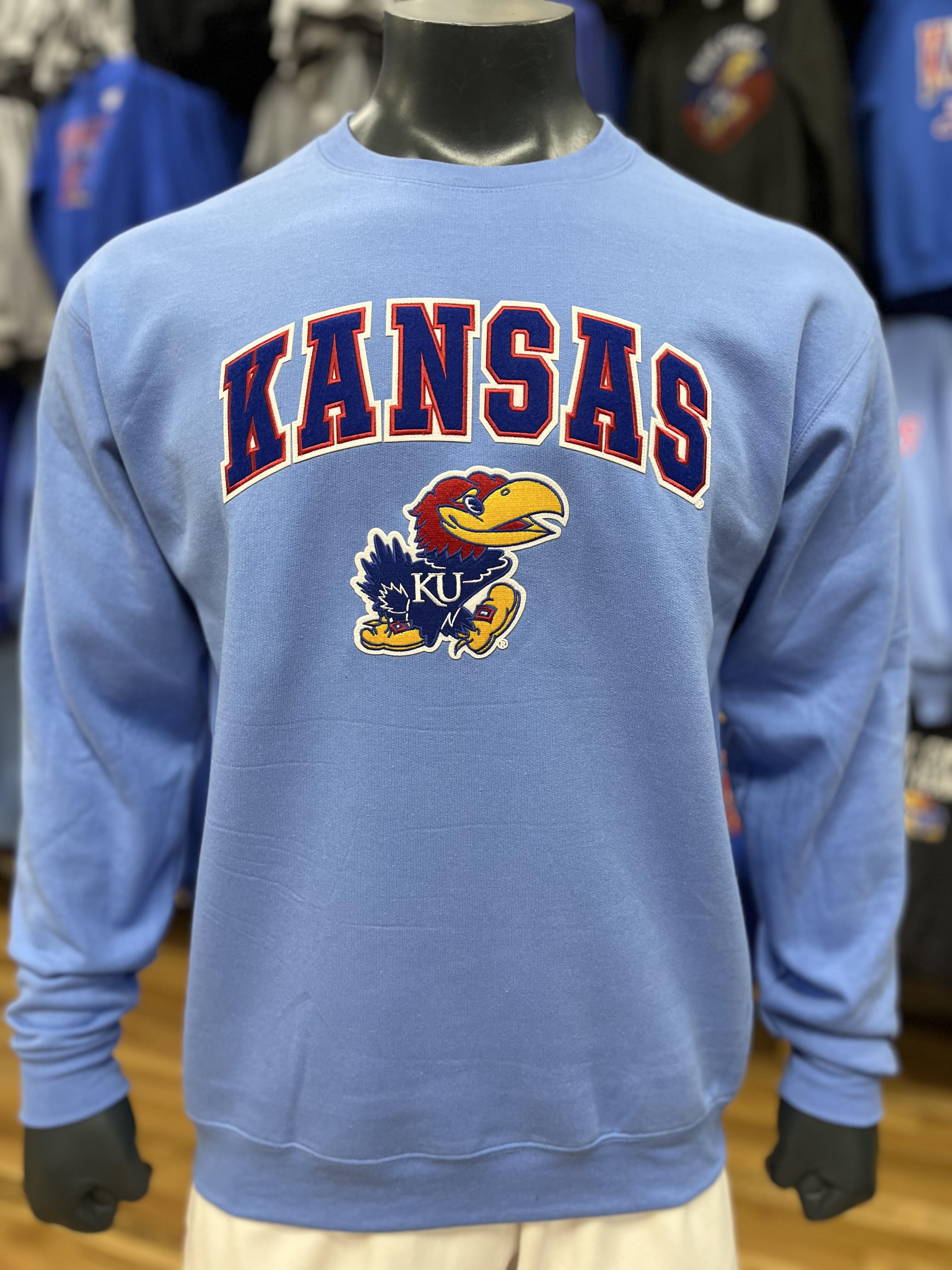 Kansas Jayhawks Champion Crewneck - Carolina Blue – Jocks Nitch